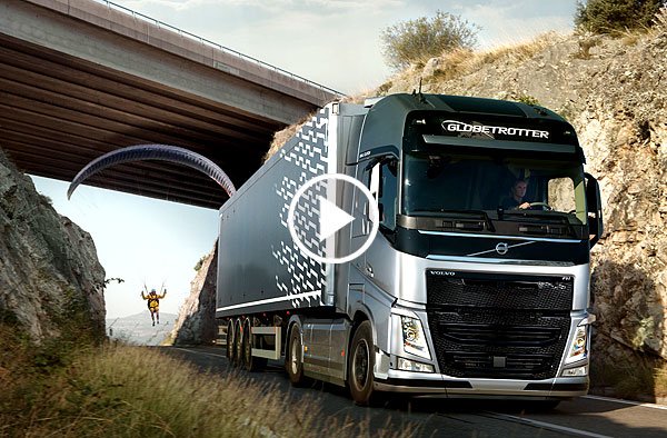 Volvo Trucks Brings Us 'The Flying Passenger' Stunt - ThrottleXtreme