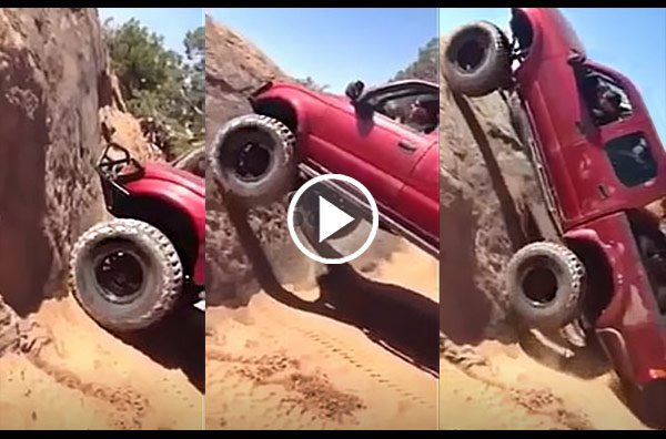 THIS IS NUTS…Truck Going Nearly Vertical - ThrottleXtreme