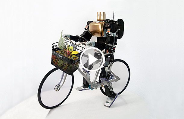 Amazing Little Robot Manages To Ride Bike! Can Cycle, Balance, Steer ...