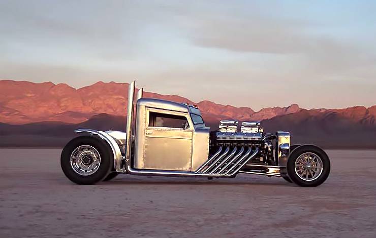 Chrome Grab Handle Hot Rod Rat Rod Freightliner Peterbilt Kenworth Semi ...