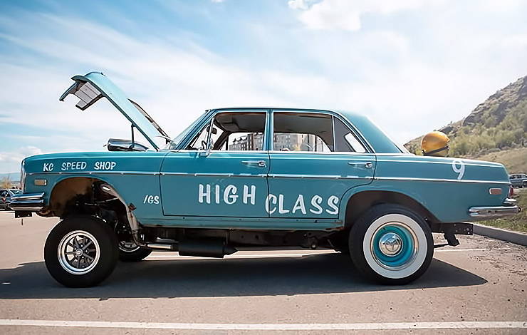 1968 Mercedes Benz 250S Gasser “High Class” - ThrottleXtreme
